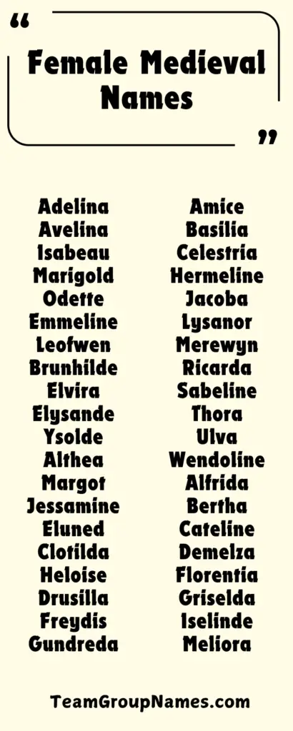 350+ Medieval Girl Names That Are Coming Back in Style