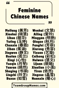 380+ Chinese Girl Names and Their Hidden Meanings