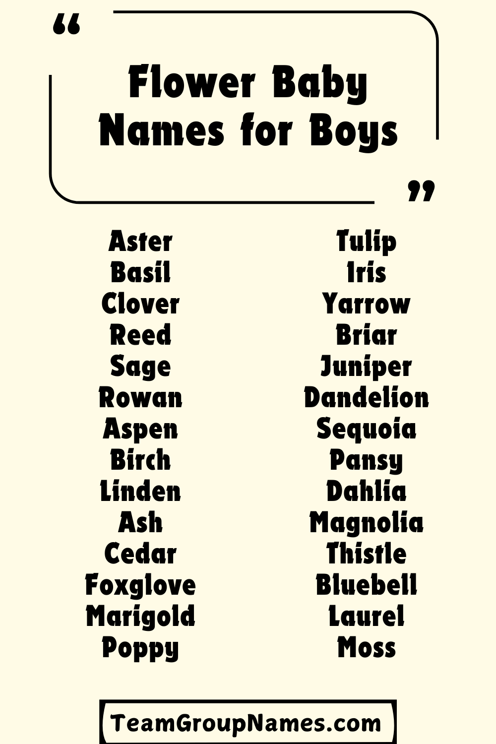 380+ Flower Names for Boys for Your Little One (With Meanings!)