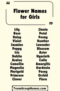 360+ Flower Names for Girls With Meanings & Origins