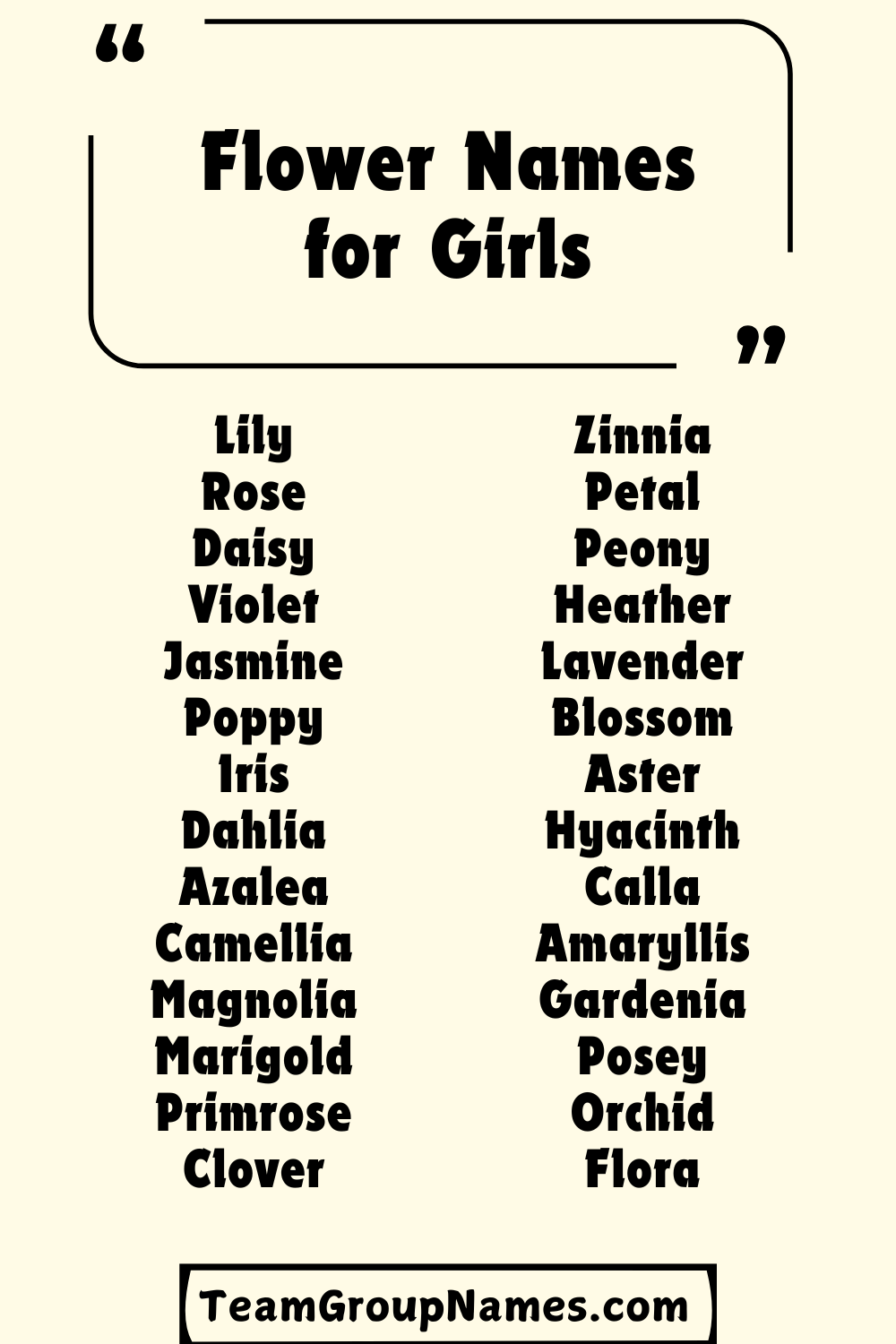 360+ Flower Names for Girls With Meanings & Origins