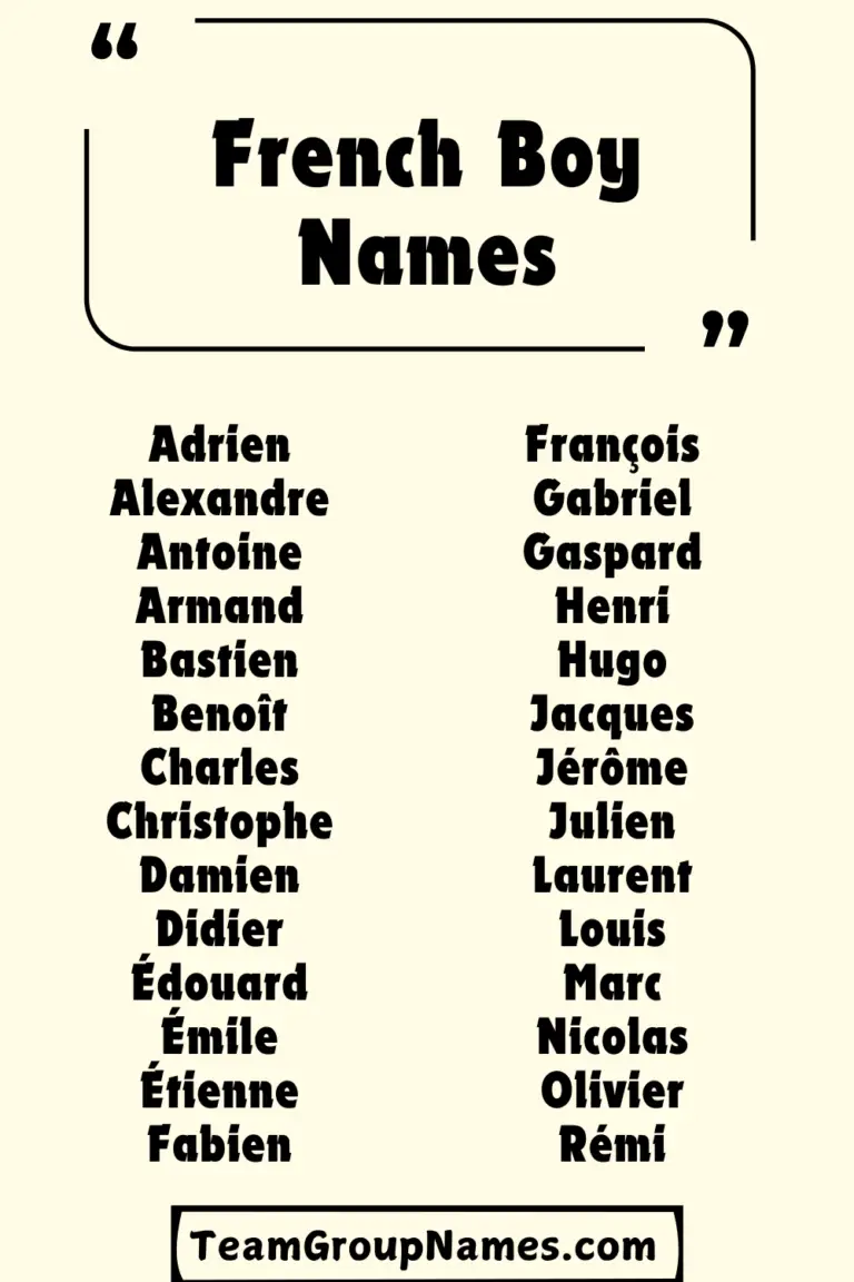 400+ French Boy Names with Meanings & Origins
