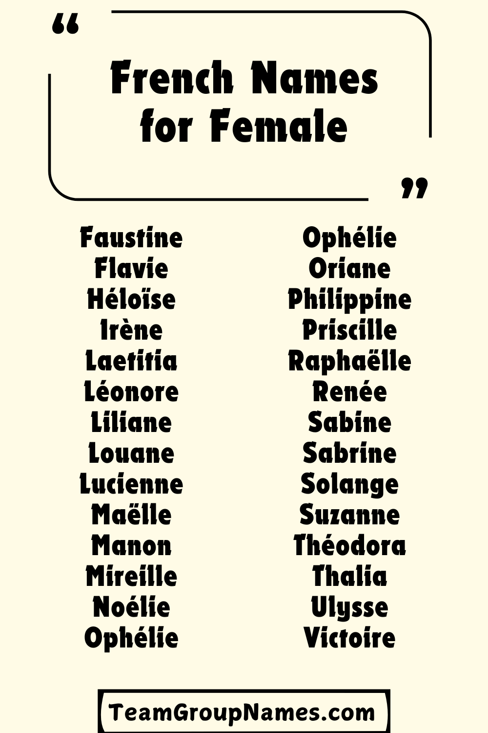 360+ French Girl Names - Picking the Perfect One (With Meanings!)