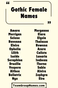 350+ Gothic Girl Names (Beautiful, Dark, and Mysterious)