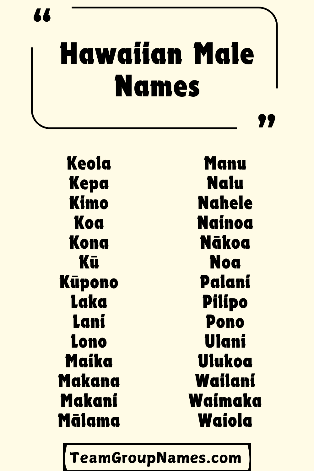 350+ Hawaiian Boy Names (Powerful, Unique & Beautiful Choices)