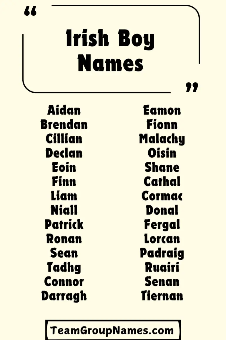 400+ Irish Boy Names With Meanings You'll Love