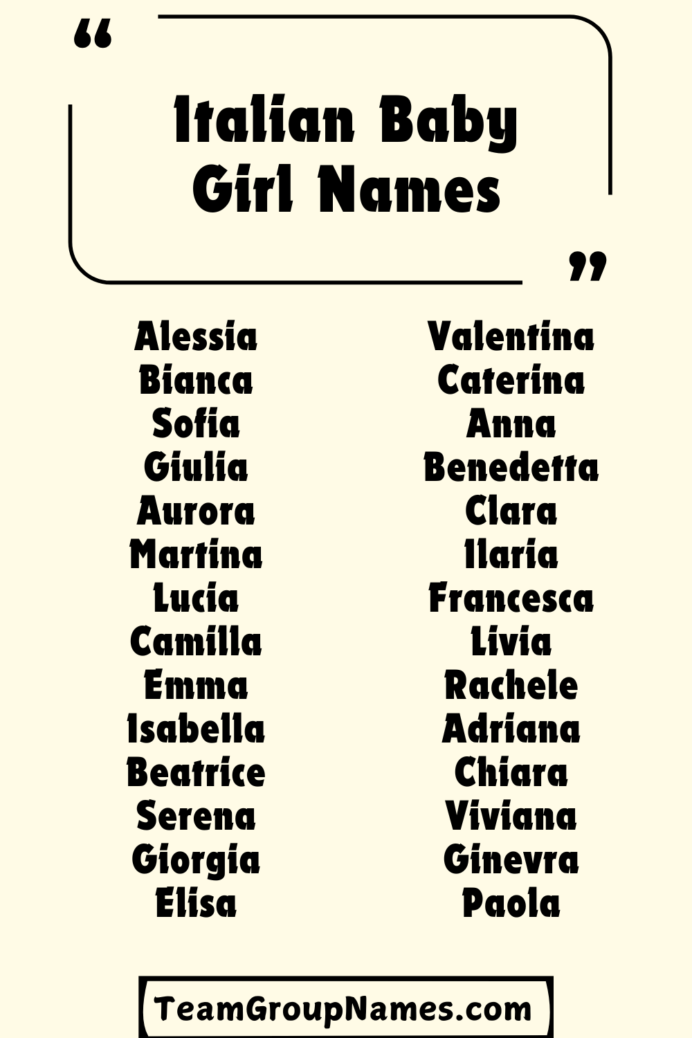380+ Italian Girl Names With Meanings (And The Stories Behind Them!)