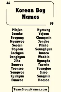 360+ Korean Boy Names Your Little One Will Love (Plus Their Meanings!)