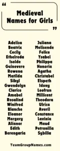350+ Medieval Girl Names That Are Coming Back in Style