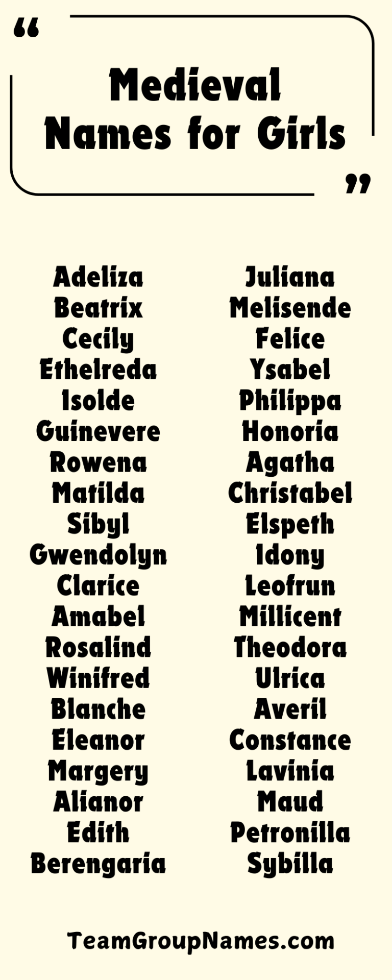 350+ Medieval Girl Names That Are Coming Back in Style
