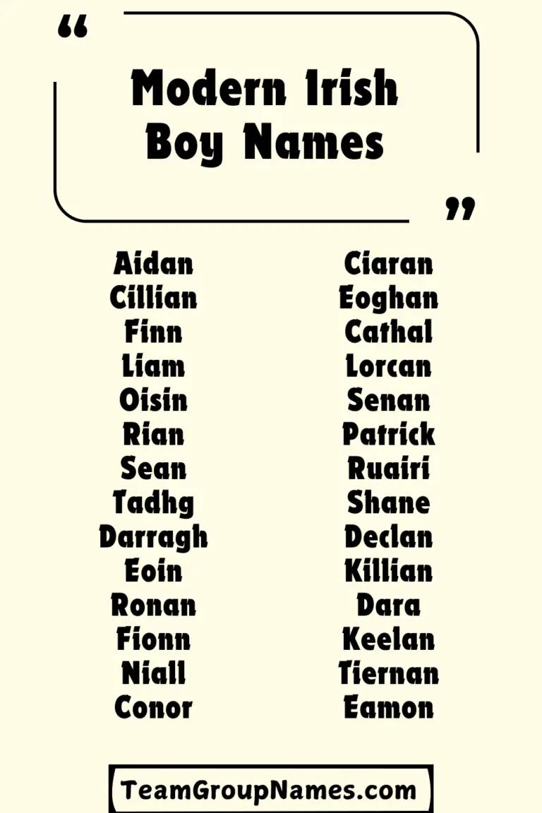 400+ Irish Boy Names With Meanings You'll Love
