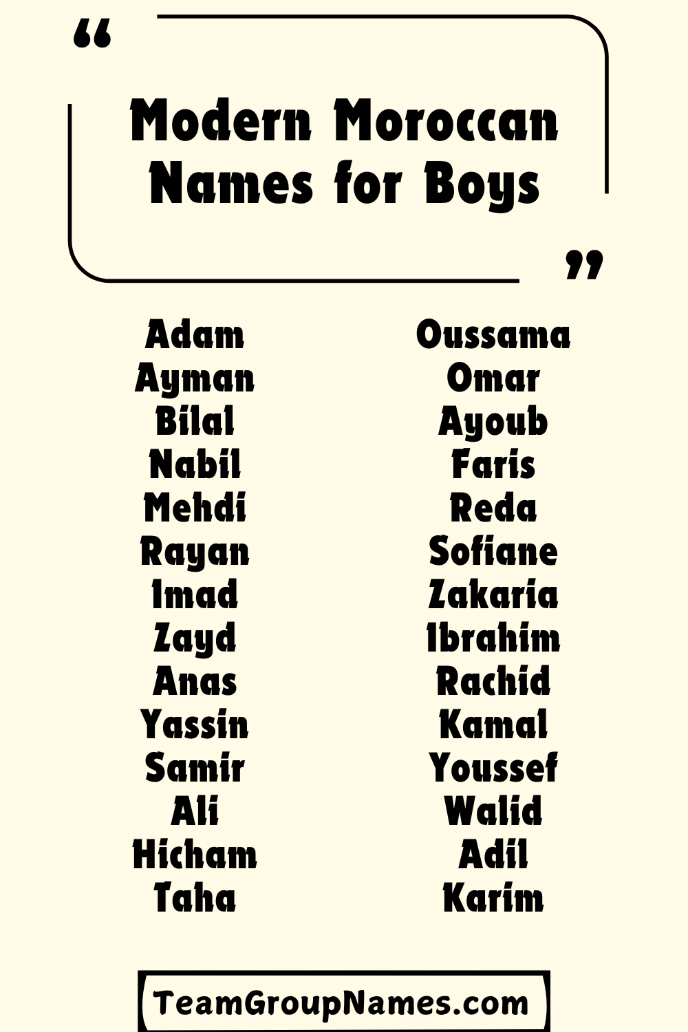 500+ Moroccan Names for Boys and Girls (Traditional, Modern & Unique Picks)