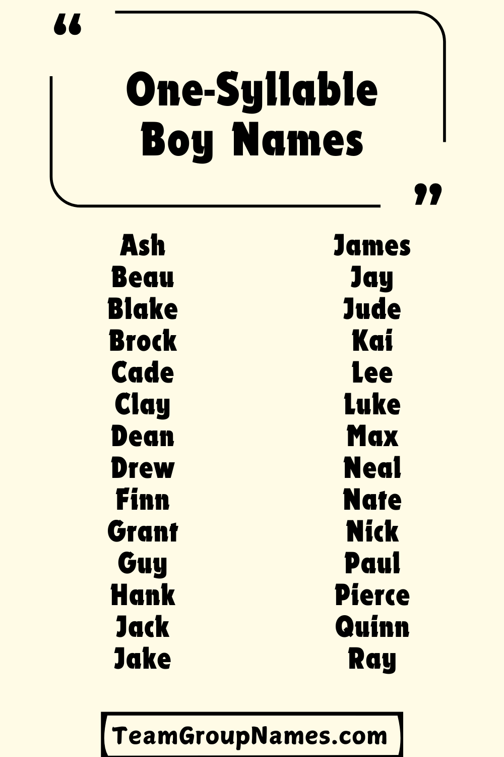 400+ One-Syllable Boy Names (Hidden Gems You Haven't Thought Of)