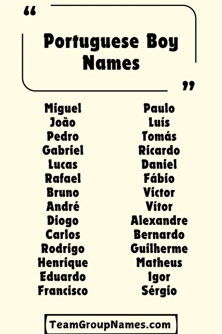 400+ Portuguese Boy Names - From Traditional To Modern Picks (With ...