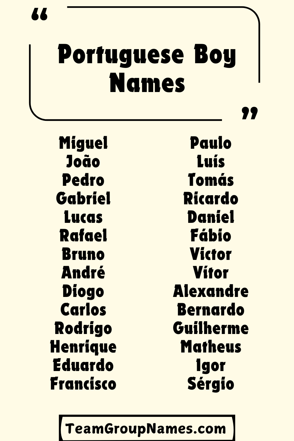 400+ Portuguese Boy Names - From Traditional To Modern Picks (With ...