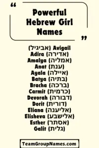 400+ Hebrew Girl Names (With Meanings!) for Your Little One