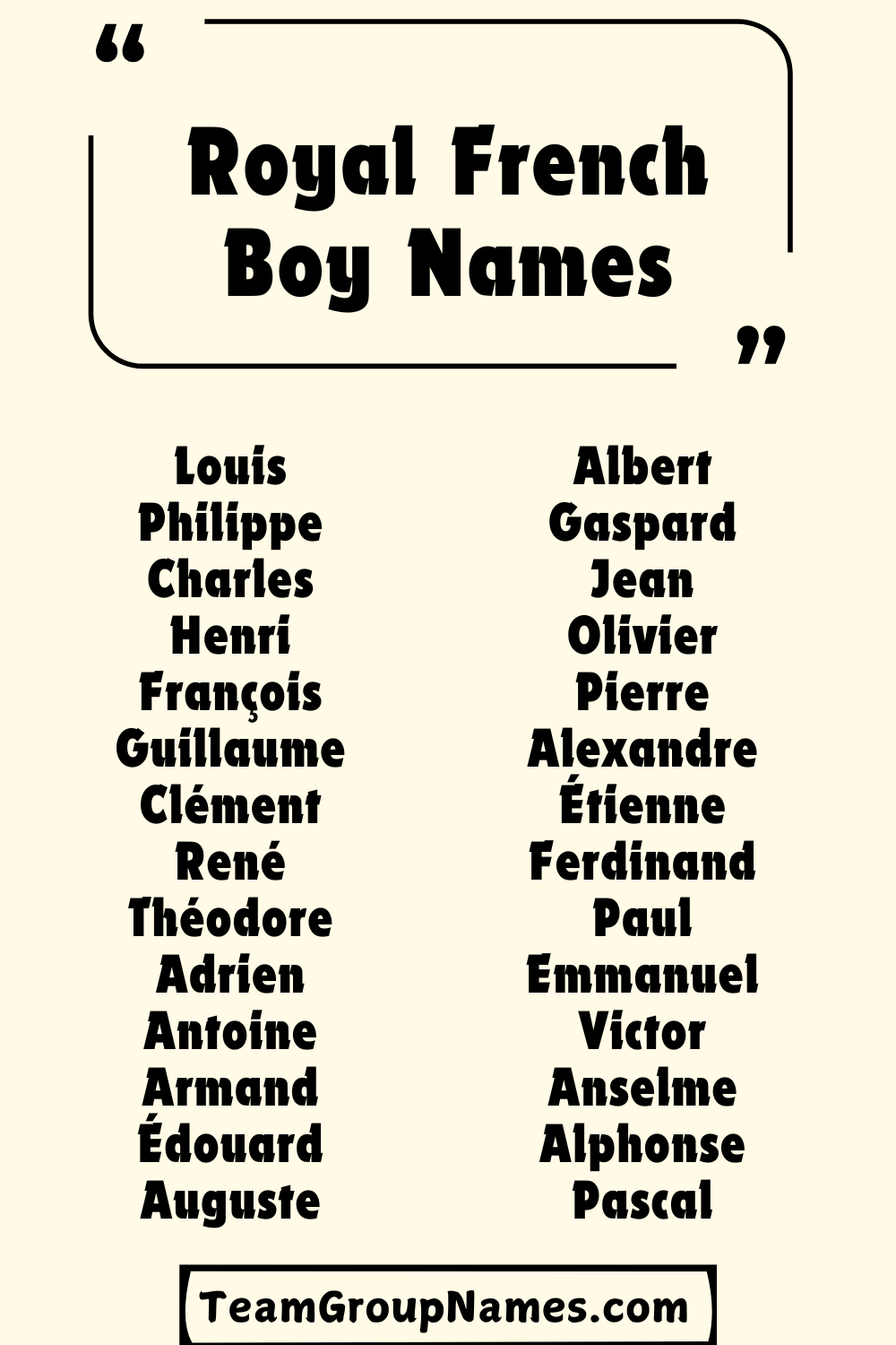 400+ French Boy Names with Meanings & Origins