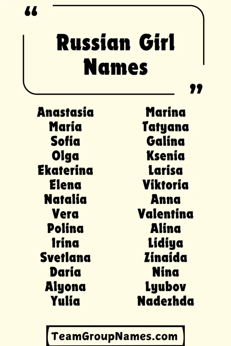 400+ Russian Girl Names (Cute, Classic, and Everything in Between)