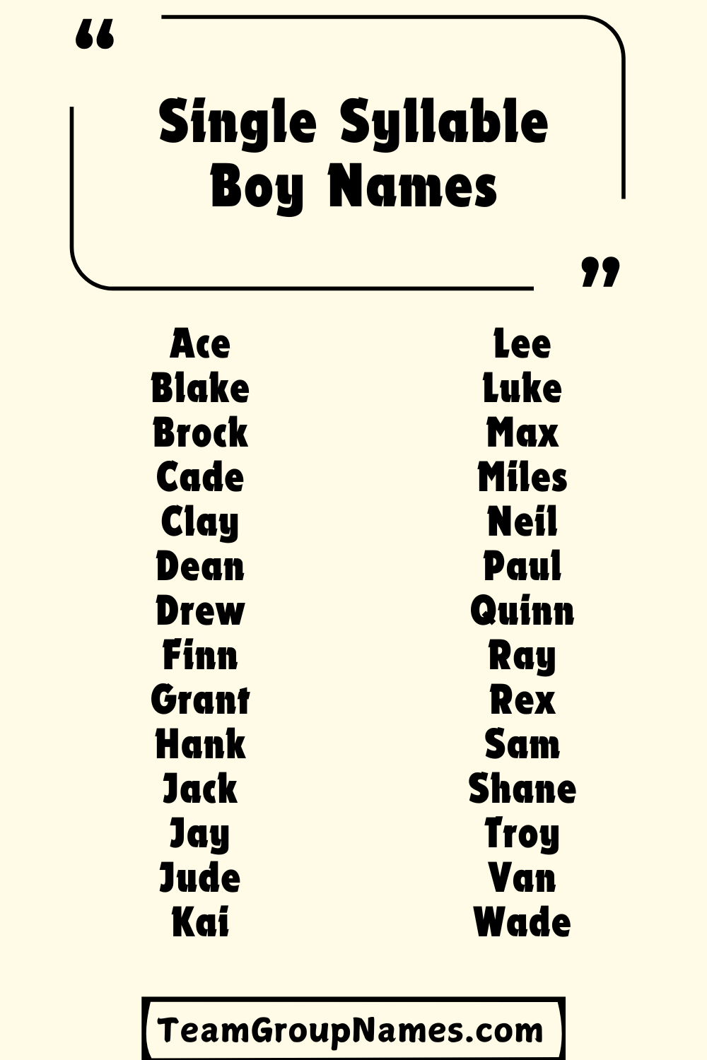 400+ One-Syllable Boy Names (Hidden Gems You Haven't Thought Of)