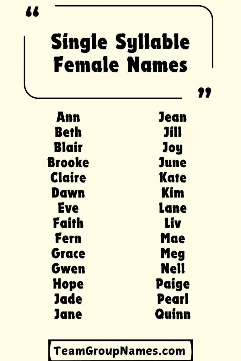 400+ One Syllable Girl Names (Plus Their Hidden Meanings!)