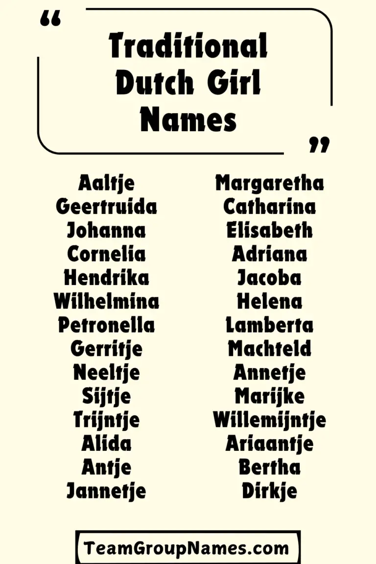 450+ Dutch Girl Names (Beautiful, Unique & Traditional Names with Meanings)
