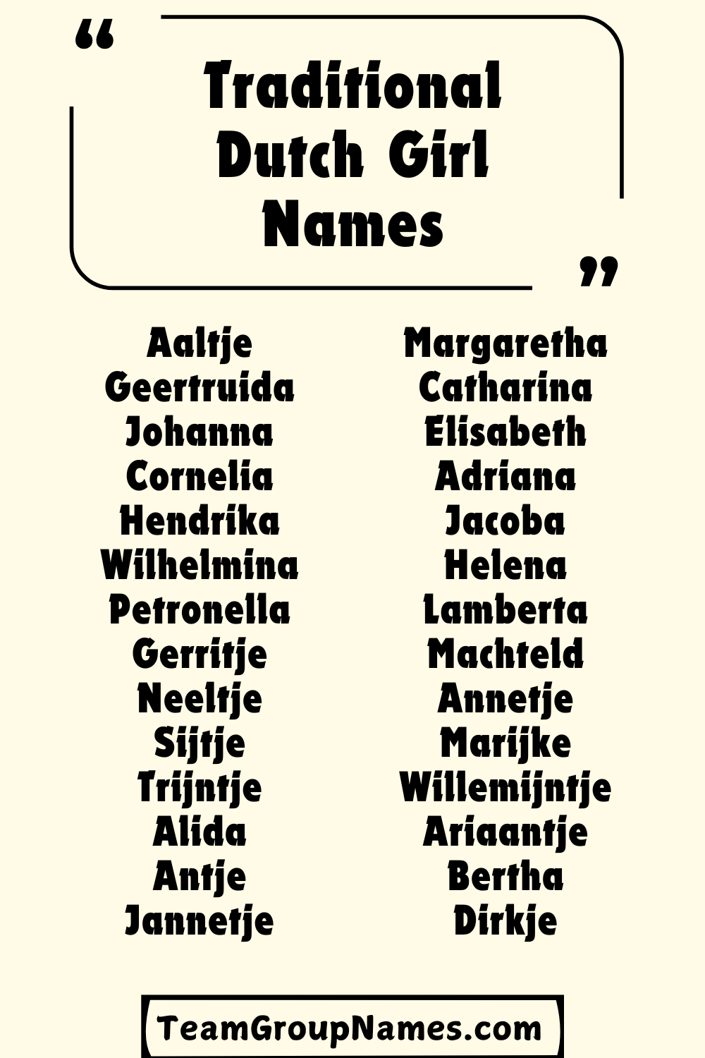 450+ Dutch Girl Names (Beautiful, Unique & Traditional Names with Meanings)