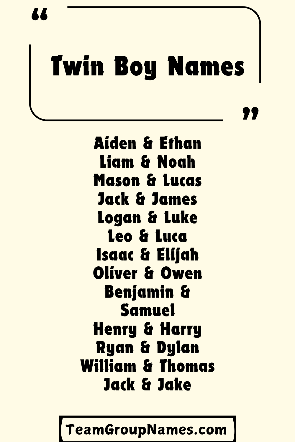 360+ Twin Boy Names - Amazing Pairs (From Classic to Cool!)