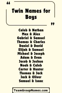 360+ Twin Boy Names - Amazing Pairs (From Classic to Cool!)