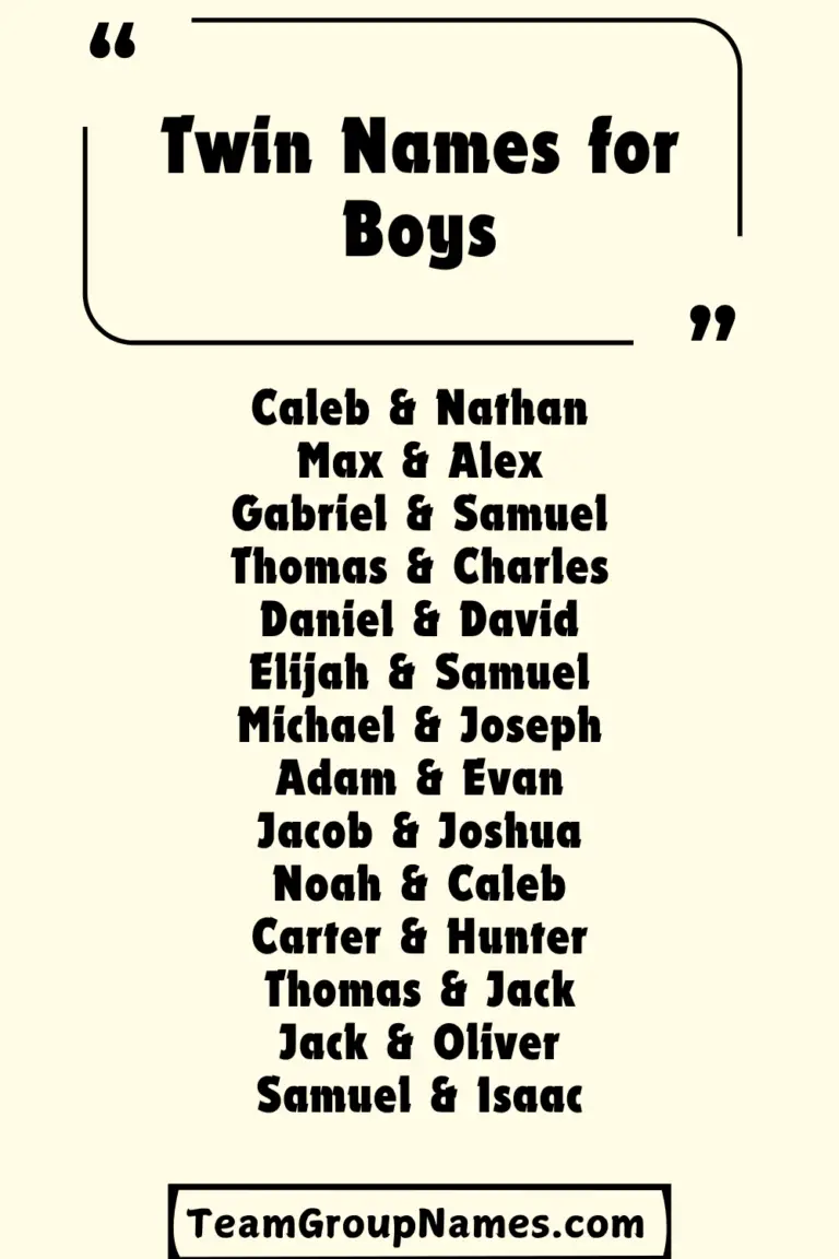 360+ Twin Boy Names - Amazing Pairs (From Classic to Cool!)