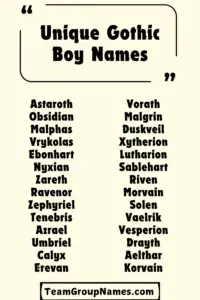 360+ Gothic Boy Names (Plus The Stories Behind Them!)