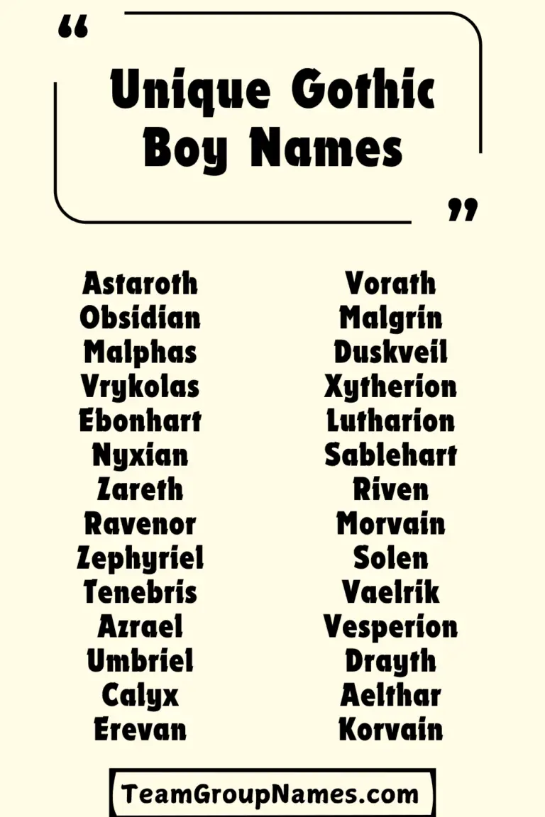 360+ Gothic Boy Names (Plus The Stories Behind Them!)