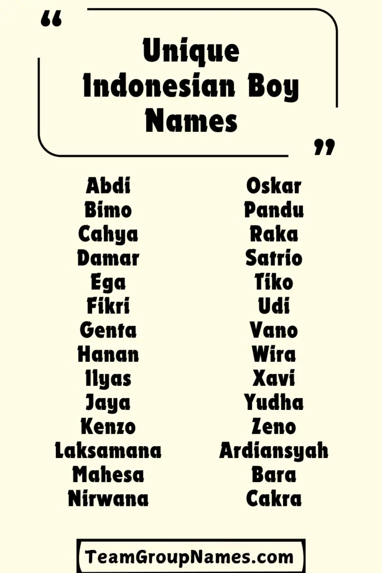 360+ Indonesian Boy Names With Deep Meanings