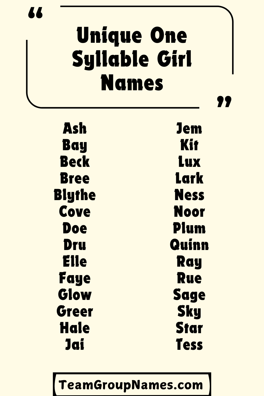 400+ One Syllable Girl Names (Plus Their Hidden Meanings!)