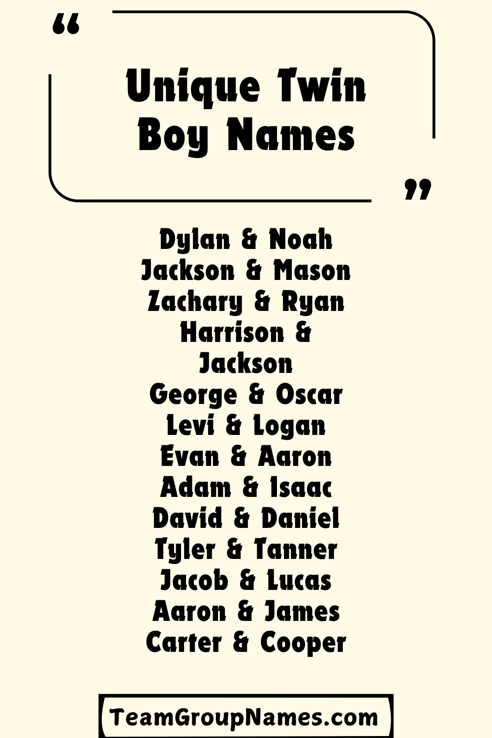 360+ Twin Boy Names - Amazing Pairs (From Classic to Cool!)