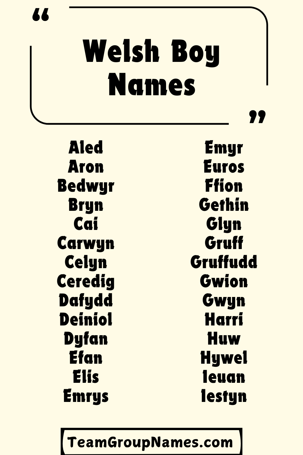 400+ Welsh Boy Names and Their Meanings (With Pronunciation Help!)
