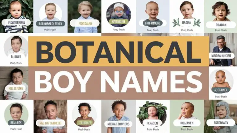 200+ Botanical Boy Names (Tree, Flower & Herb Names)