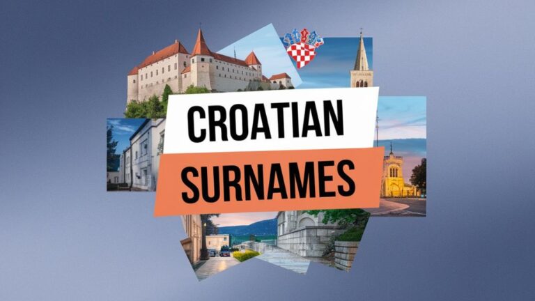 200 Croatian Surnames with Meanings and Rich Heritage Stories