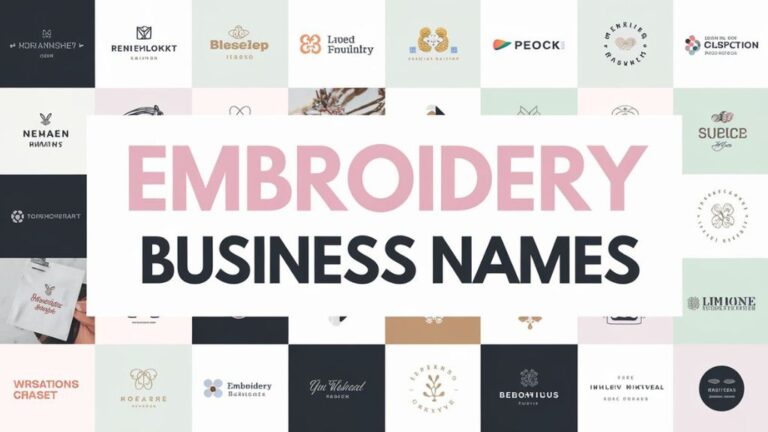 300+ Embroidery Business Names That Actually Work