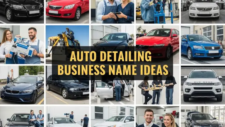 300+ Auto Detailing Business Name Ideas to Launch Your Car Care Empire