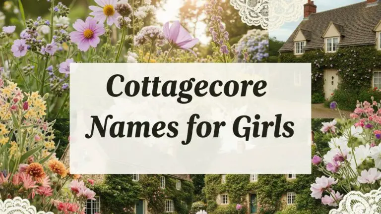300+ Cottagecore Names for Girls (Vintage Flower, Herb & Forest Names)