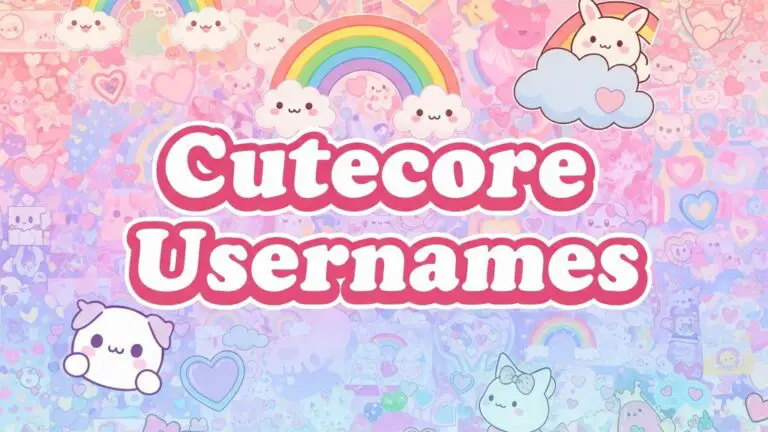 300+ Cutecore Usernames That'll Make Your Profile Pop