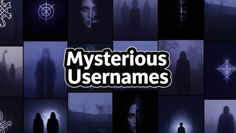 300+ Mysterious Usernames (Dark, Cryptic & Mystical Names)