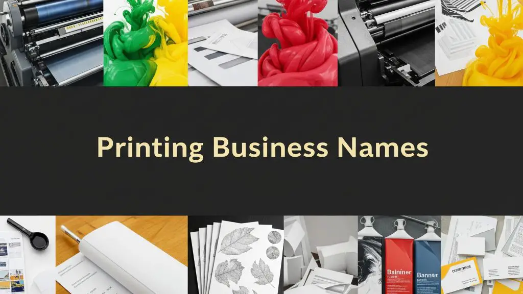 300+ Printing Business Names That Will Make Your Brand Stand Out