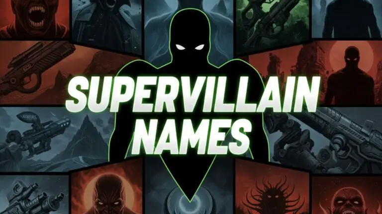 300+ Supervillain Names (Dark & Menacing Character Names)