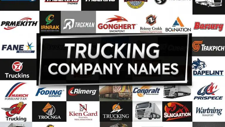300+ Trucking Company Names to Launch Your Business