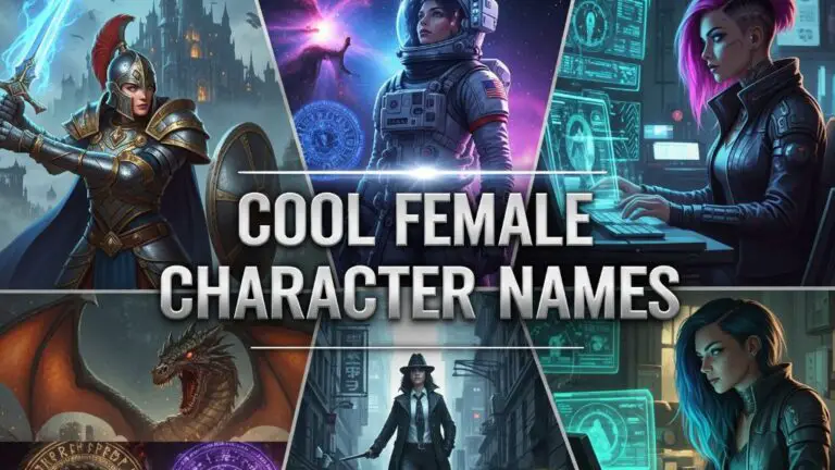 300+ Cool Female Character Names to Bring Your Stories to Life