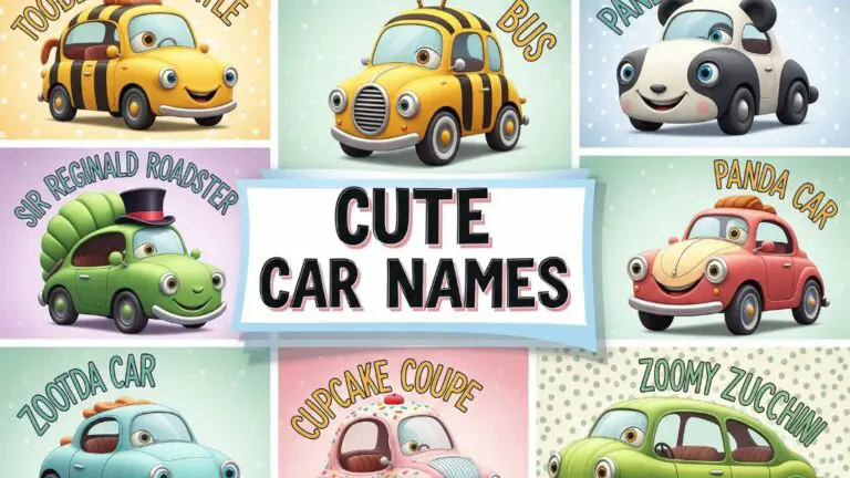 300+ Cute Car Names (Sweet, Funny, and Absolutely Adorable Ideas)