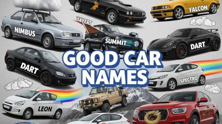 Good Car Names That Make Every Drive Special - 300+ Perfect Options