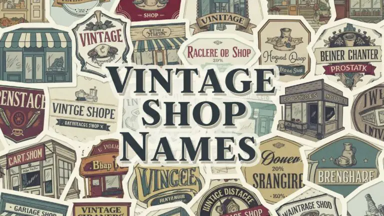 300+ Vintage Shop Names (That Capture Old-World Charm)