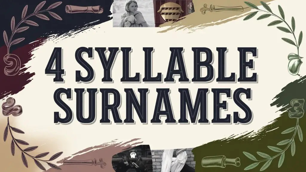 4 Syllable Surnames (Beautiful Long Last Names)